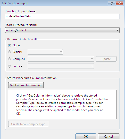 Crud Operations With Stored Procedures Via Entity Data Model Framework 46900 Hot Sex Picture
