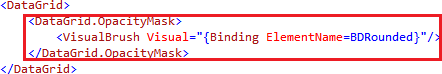 Rounded Corner Datagrid In Wpf