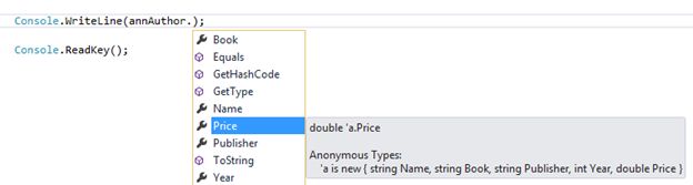Anonymous Types In C