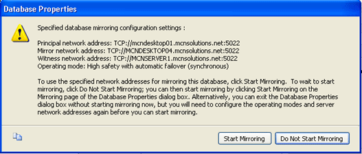 Sql Server How To Perform Database Mirroringsql Database Mirroring Csdn博客