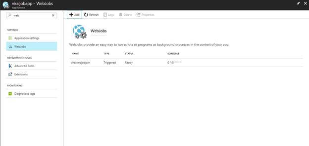 How To Create Web Job In Azure Web App