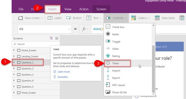 How To Use Timer Control In Powerapps