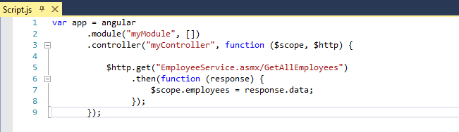 Introduction To Web Services Using Angularjs In Asp Mvc