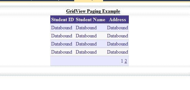 Paging in GridView in ASP.Net Using C#