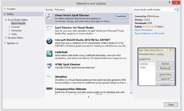 Visual Studio Spell Checker