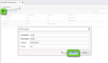 Add button in Visual Studio 2011 LightSwitch
