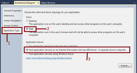 Deploy LightSwitch Application as DotNetNuke Module