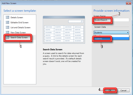 Unbound search data screen(AutoCompleteBox) in Visual Studio LightSwitch