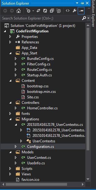 Code First Migration Using NuGet Commands In ASP.NET MVC 5