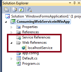 Consuming Web Service In Windows Application