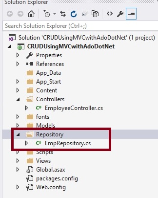 CRUD Operations In ASP.NET MVC 5 Using Dapper ORM