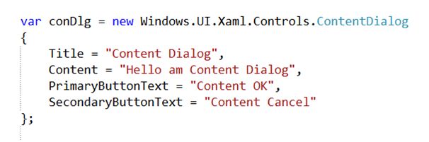 ContentDialog Universal Windows Program: Part 1