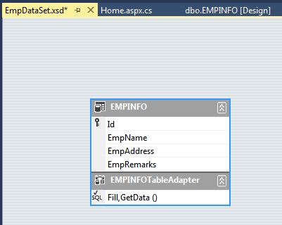DataTableAdapter Design Technique Using DataSet