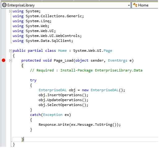 Enterprise Library Data Access Application Block In C# .NET