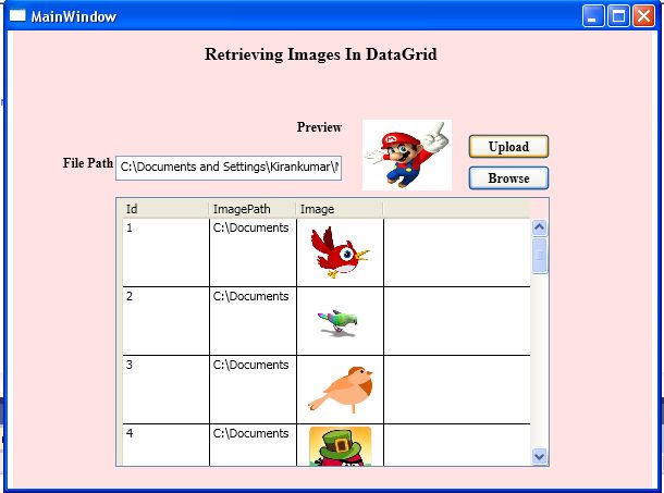 Retrieve Images From Sql Server Database Into Data Grid In Wpf Using Data Binding