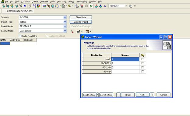 Upload Excel Text File Data Into Oracle Table Using Toad
