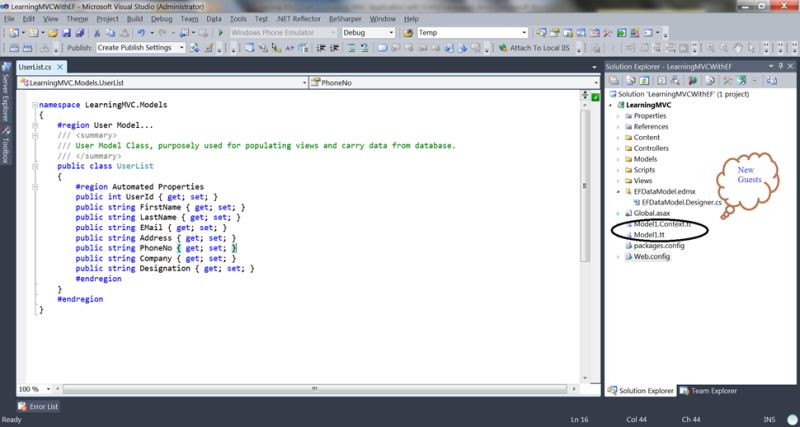 Connecting The Mvc Application Using Entityframework Db First Approach Part 3