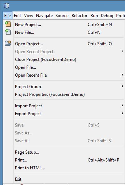FocusListener in Java