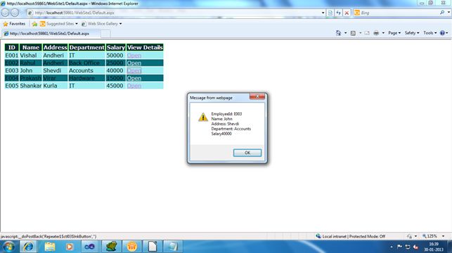 Repeater Control in ASP.NET