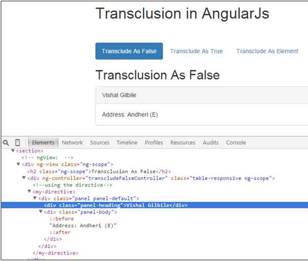 Transclusion In Custom AngularJS Directive