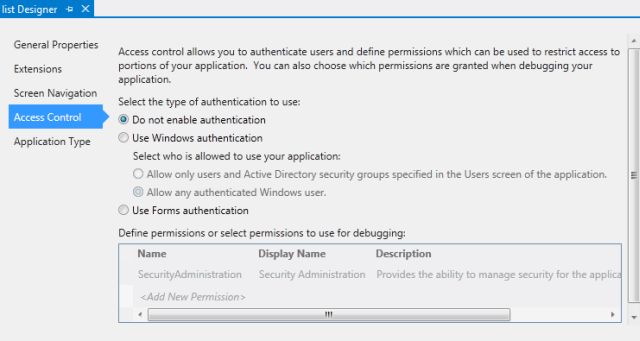 Enable Authentication For Securing LightSwitch Application in Visual Studio 2012