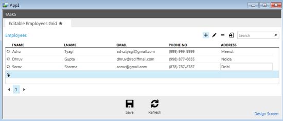 Specifying How To Add A Screen Data Using Lightswitch 2012