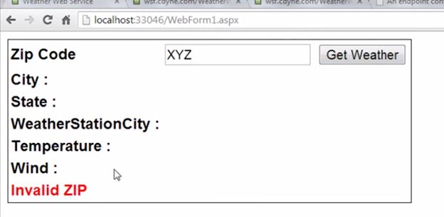 Consuming a Live Web Service in ASP.Net Web Application