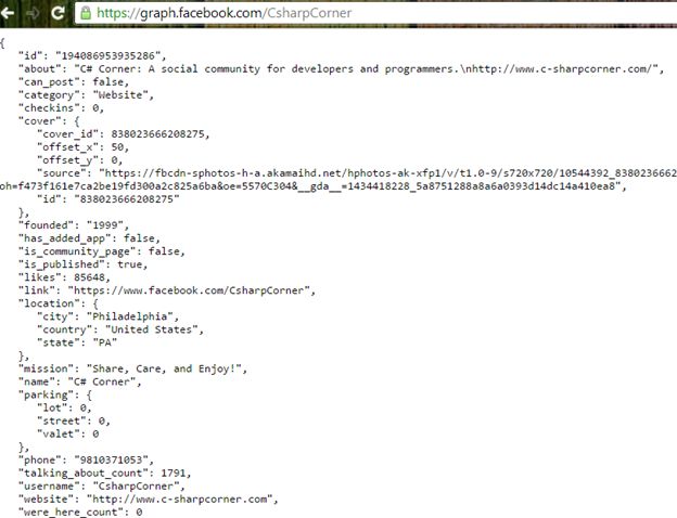Facebook's Graph API