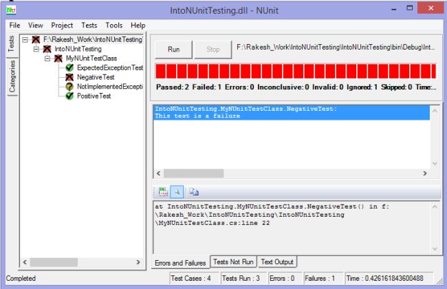Introduction to NUnit Introduction to NUnit
