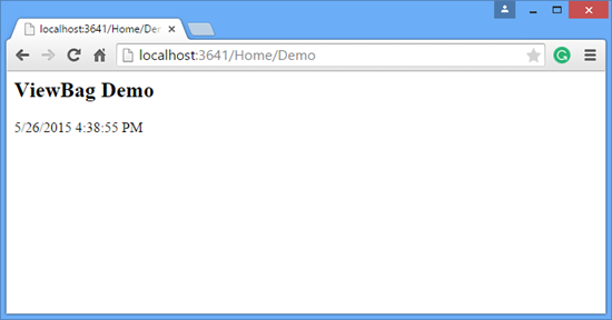Passing Data From Controller To View In Asp Mvc