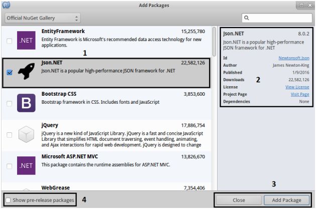 Guide For Building C# Apps On Ubuntu: NuGet Packages