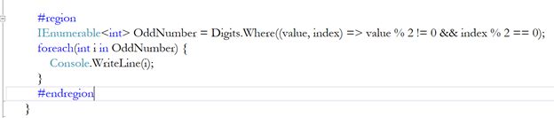 Restriction Operator in LINQ
