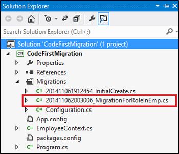 Code First Migrations in Entity Framework