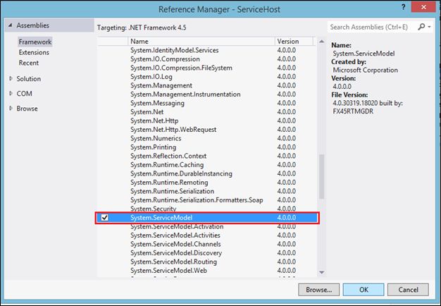 Hosting WCF Service: Part 1