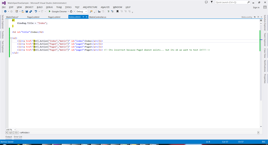 Automated Ui Test With Watin And Specflow In Net Part 1 2667