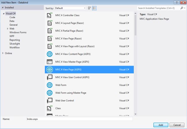 Dynamically Bind The Data In View Using Web Api