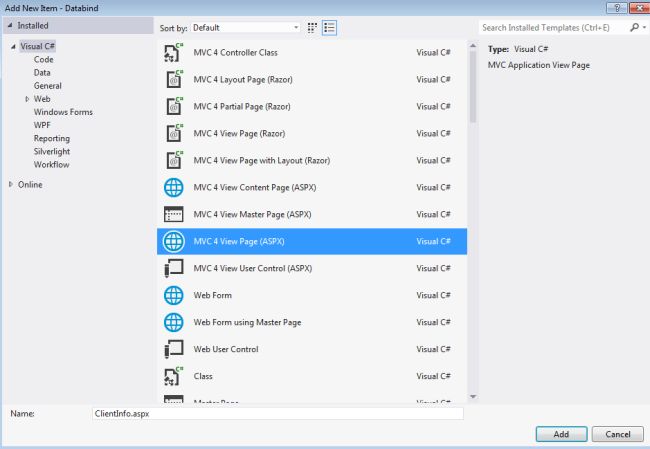 Dynamically Bind The Data In View Using Web Api