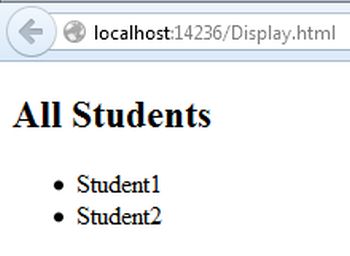 GET Method in Web API Using JavaScript