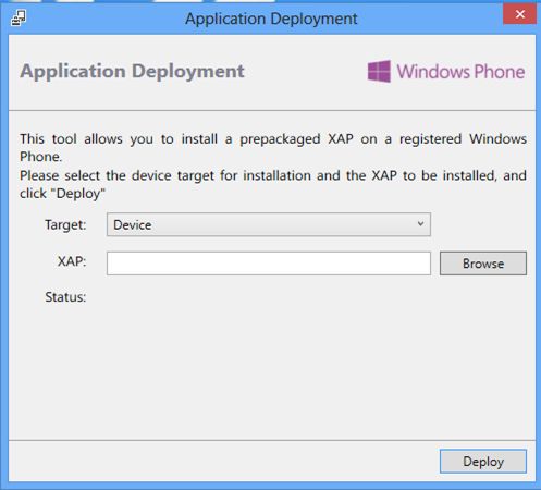 Compilation & Deployment Tool in Windows Phone 8