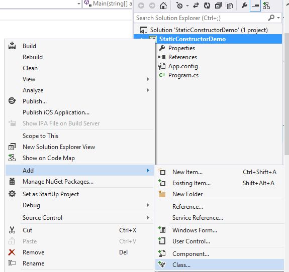 Static Constructor in C#