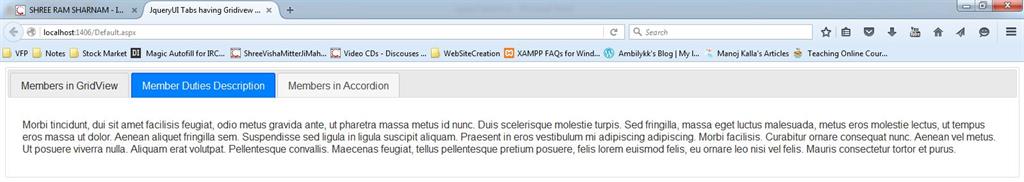 JQuery UI Tab With ASP.NET Web Form JQuery UI Tab With ASP.NET Web Form