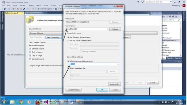 SQL Data Comparison in Visual Studio