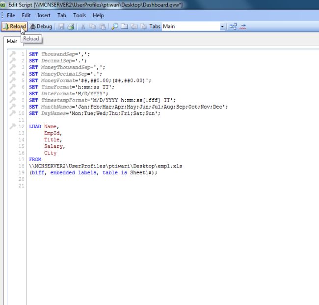 Create a Dashboard Using QlikView