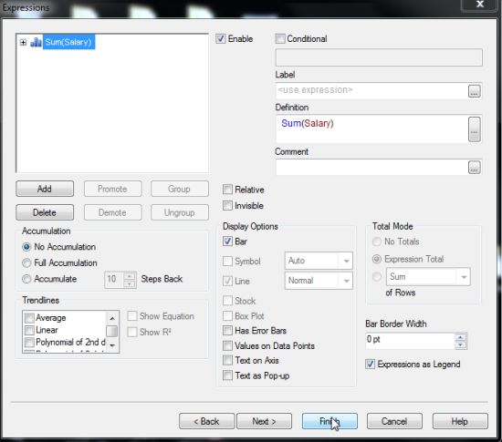 Creating Bar Chart in QlikView Creating Bar Chart in QlikView