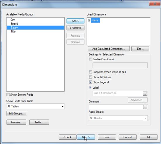 Creating Line Chart in QlikView