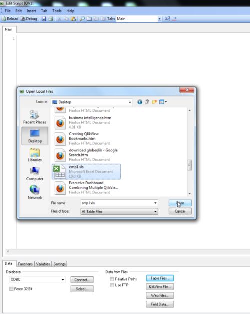 Load BackGround Color In QlikView Script
