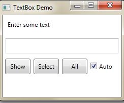 Describing the Text Information of TextBox Control in WPF