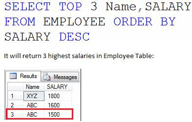 Find Nth Highest Salary in SQL Server