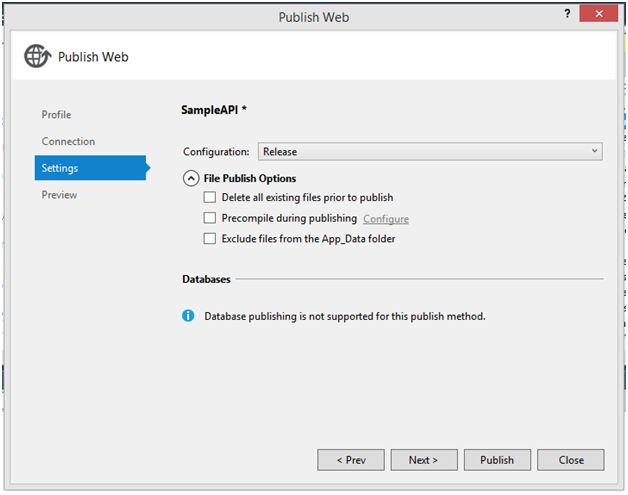 Publish And Host ASP.NET Web API