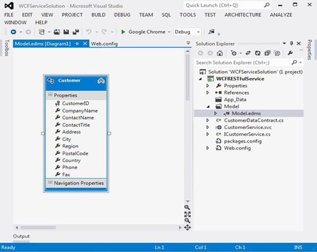 Create a WCF RESTful Service